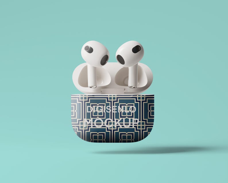 AirPod Case Mockup Template Realistic Photoshop PSD File Customizable ...