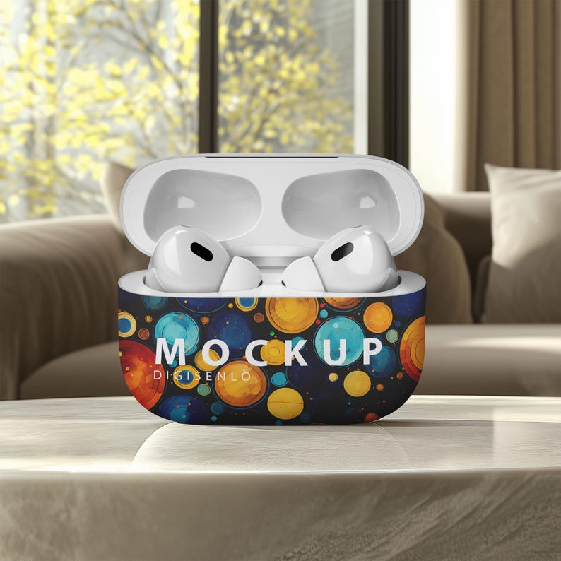 4 AirPod Case Mockup Templates, Easy Edit With Free Photopea Realistic ...