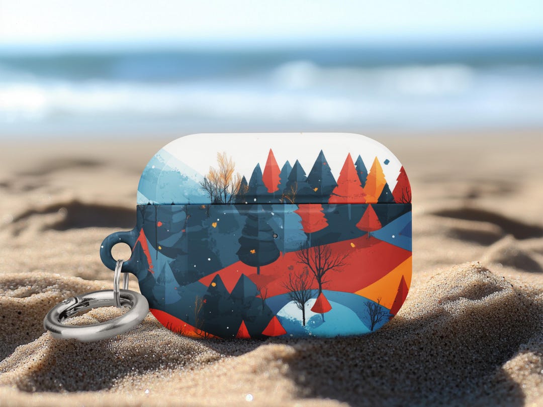 Cartoon AirPod Pro 2 Case Tree Mountain Landscape Scenic AirPod Pro 1 ...
