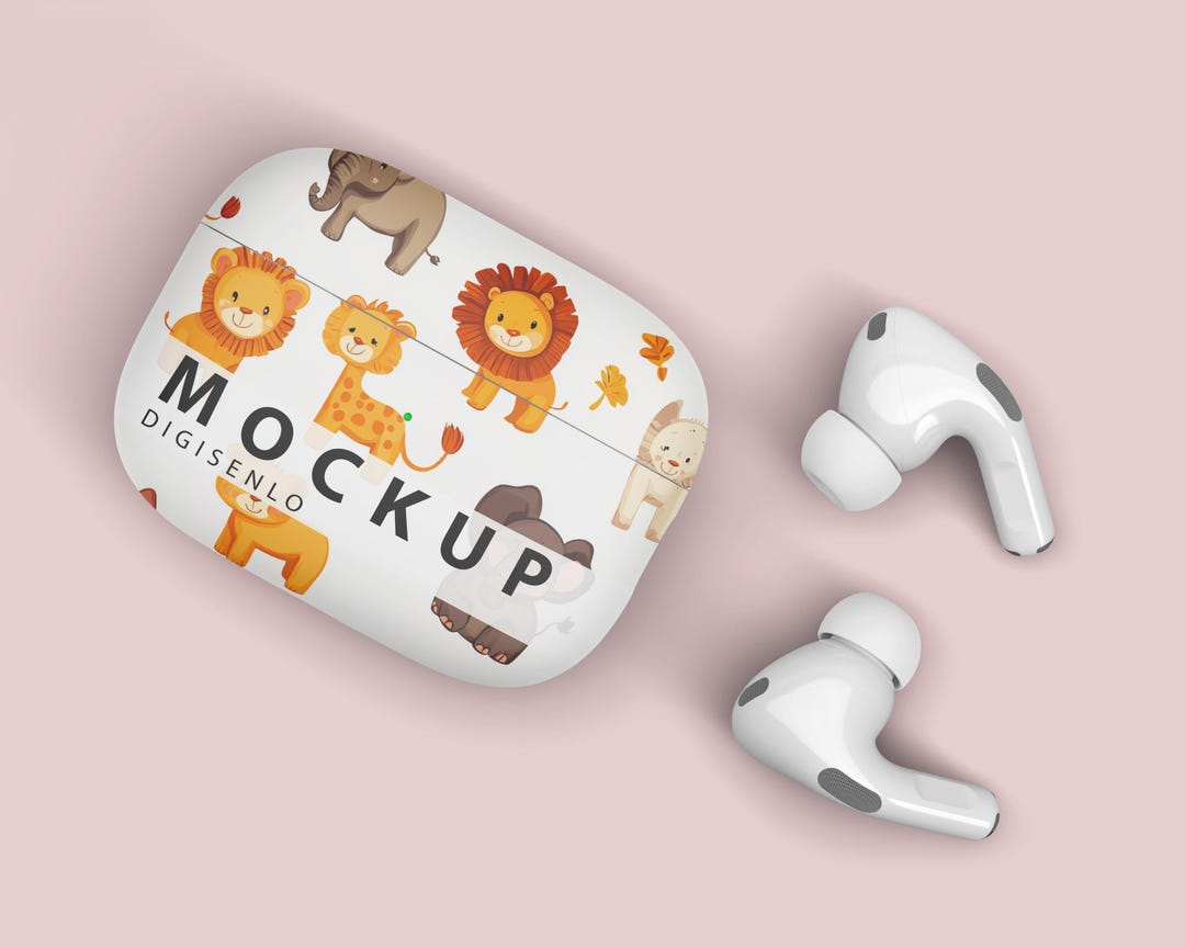 AirPod Case Mockup Template, Everyone Can Easy Edit Free Photopea ...