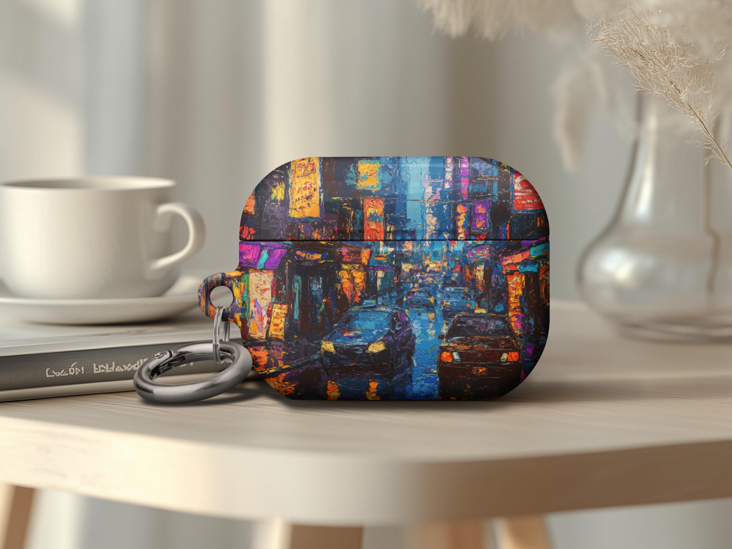 Van Gogh Inspiration City Airpods Case, Timeless Art Oil Paint AirPod ...
