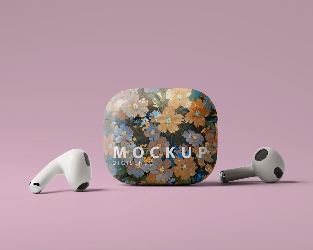 AirPod Case Mockup Template, Everyone Can Easy Edit Free Photopea ...