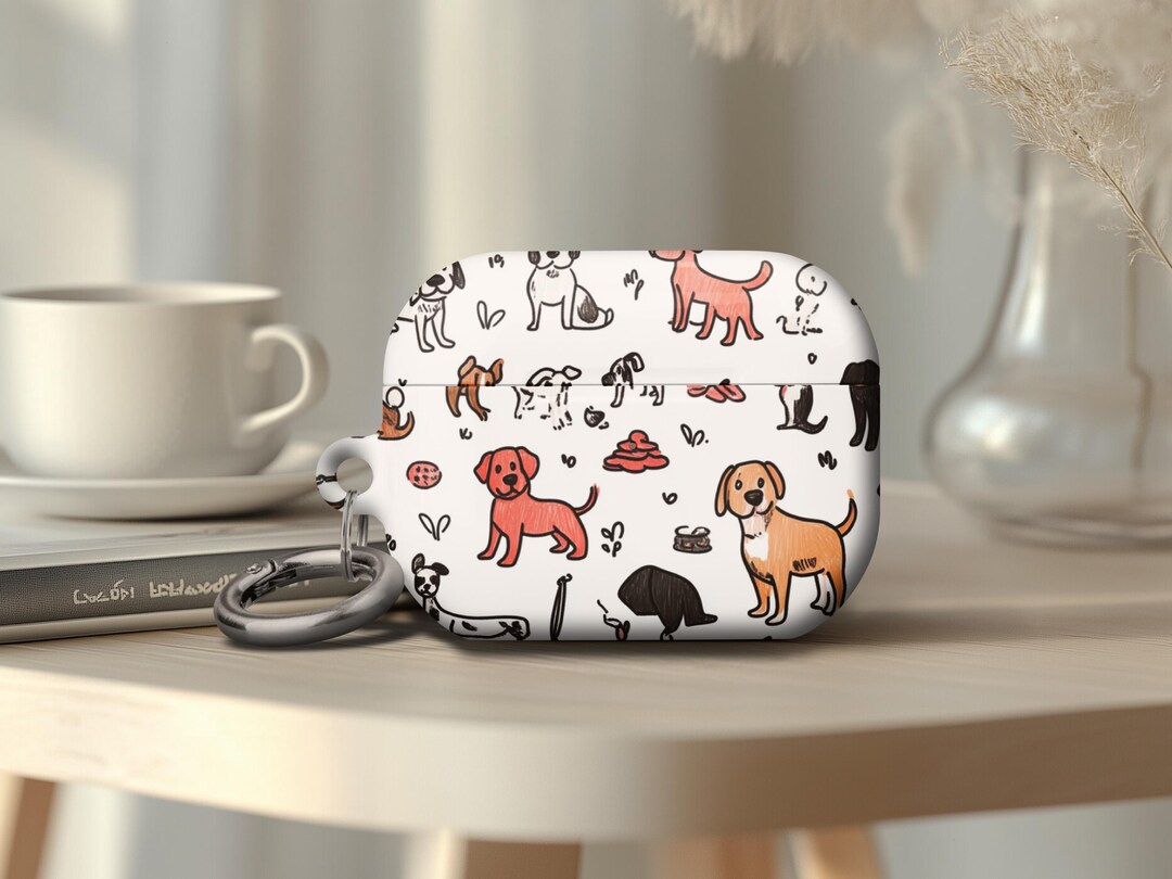Playfull Dog Airpods Gen 4 Cartoon AirPod Case Keychain Protective ...