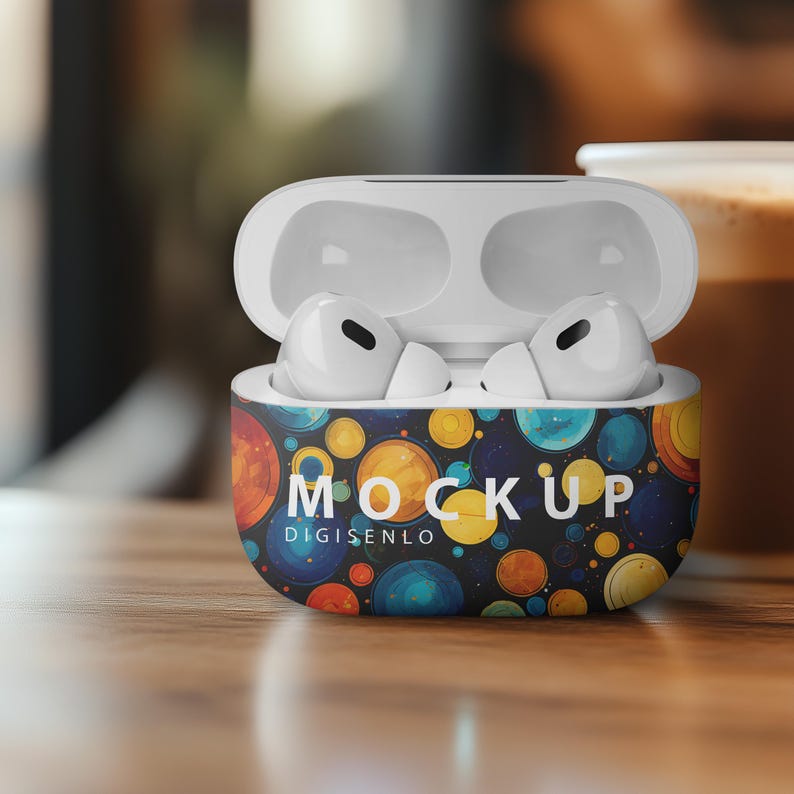 Bundle 6 AirPod Case Mockup Templates, Easy Edit Canva & PSD Mockup ...