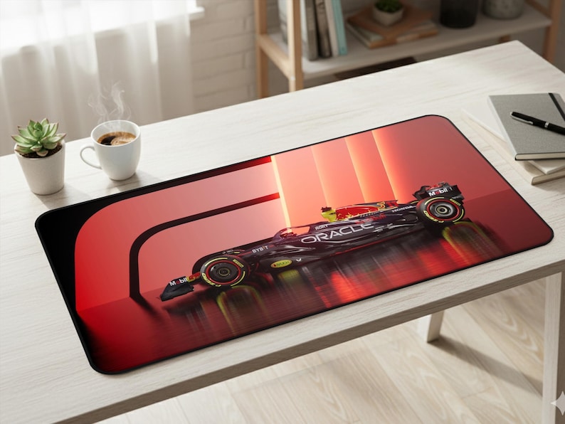 Red Bull Racing F1 Desk Mat RB20 Formula 1 Mouse Pad Grand Prix Car ...