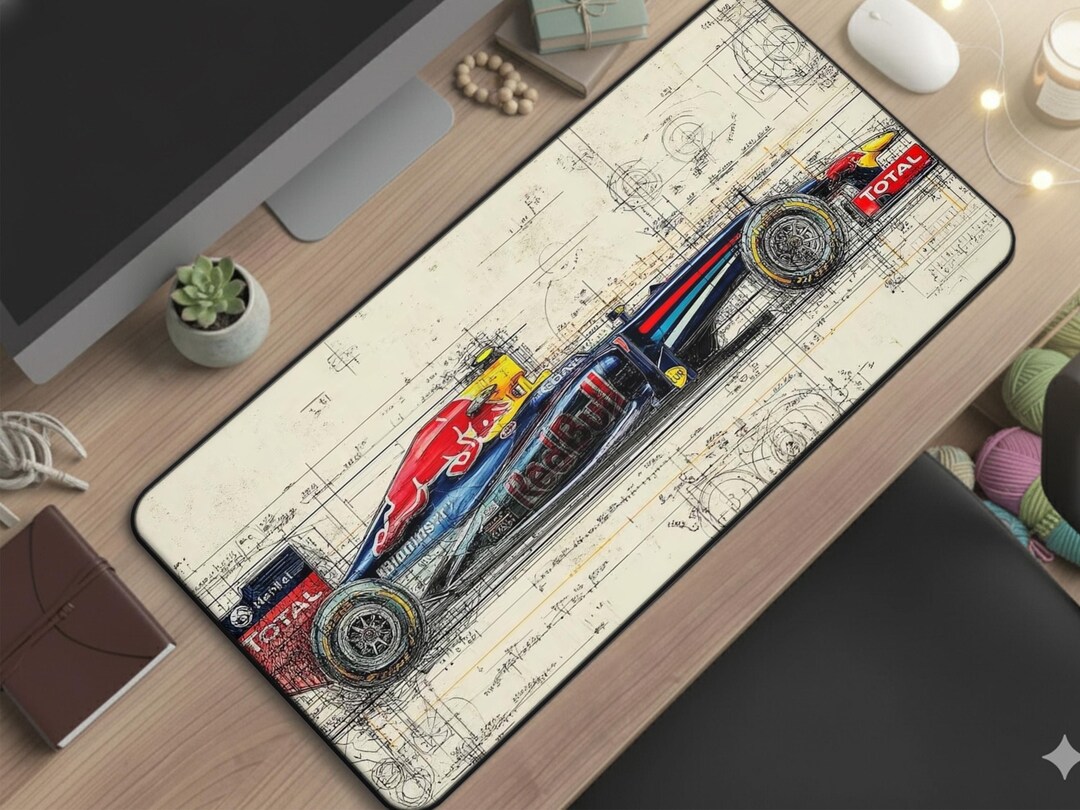 Formula 1 Engineering Desk Mat With Mouse Pad Red Bull Racing RB9 ...