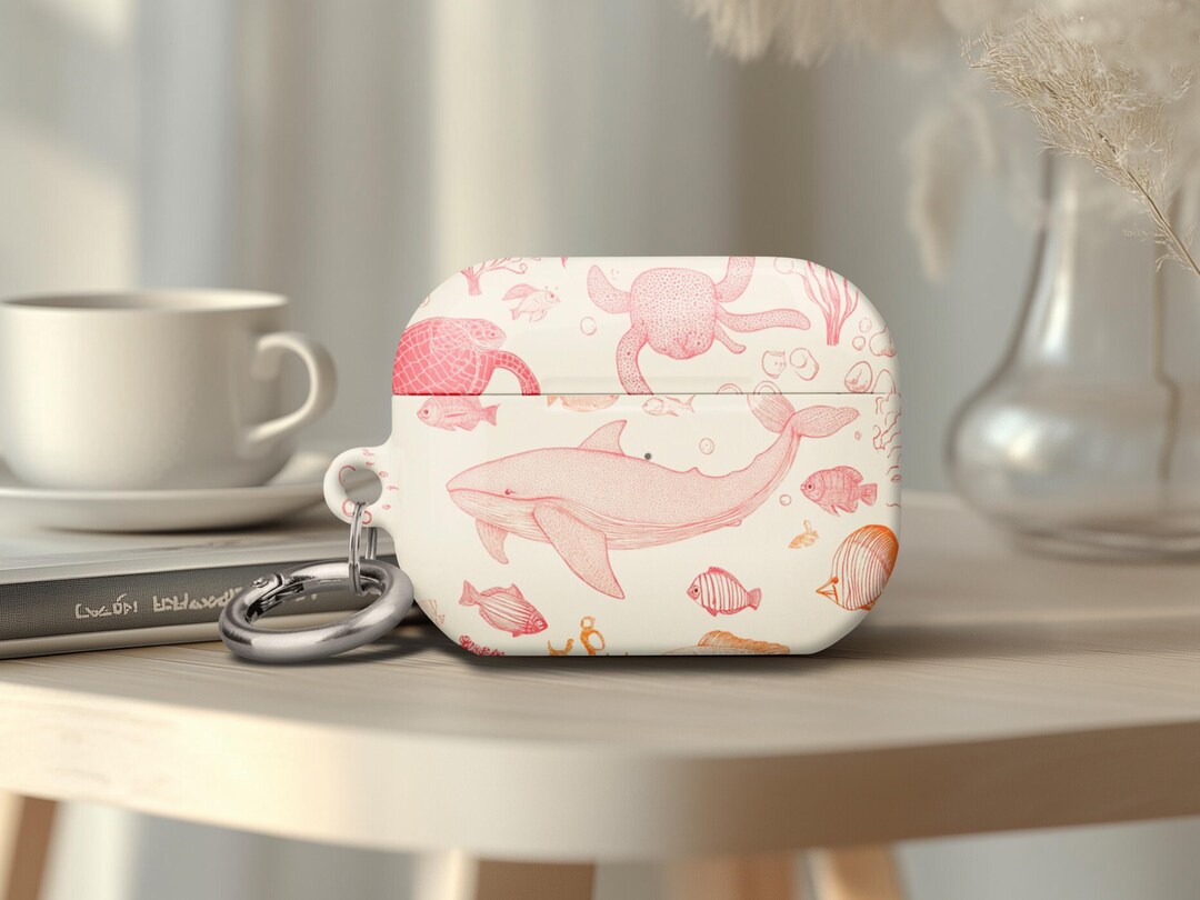 Whale AirPod Pro 2 Case Coral Shark Reef AirPod Pro 1 Case Cover Ocean ...