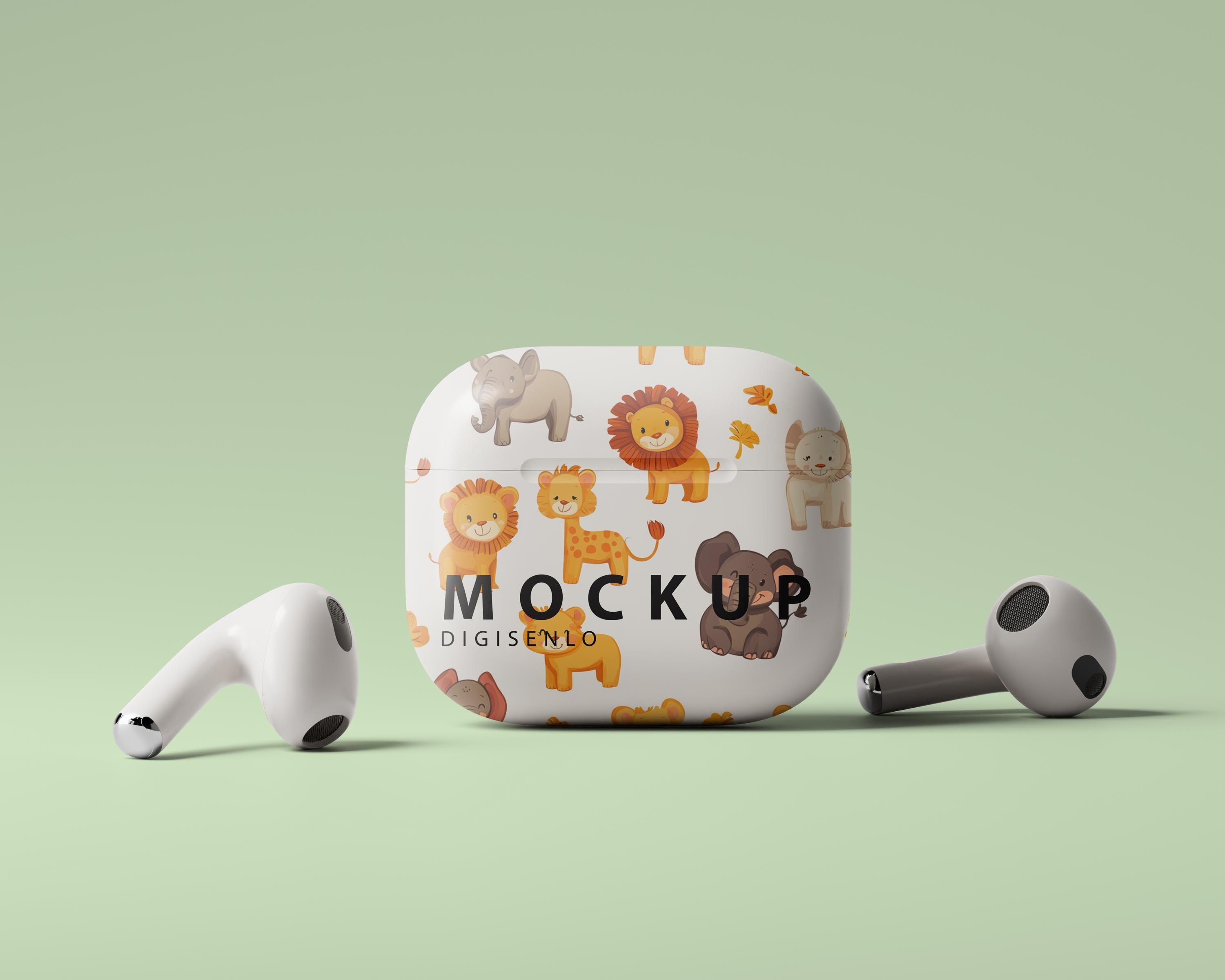 Bundle 6 AirPod Case Mockup Templates, Everyone Can Easy Edit Free ...