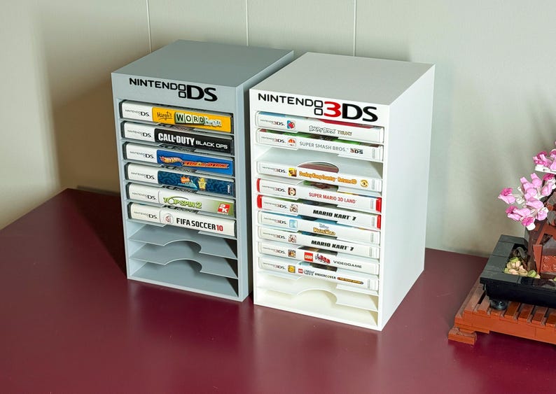 DS Game Case Storage: 3D Printed, Holds 9 Games, Custom Color - Etsy