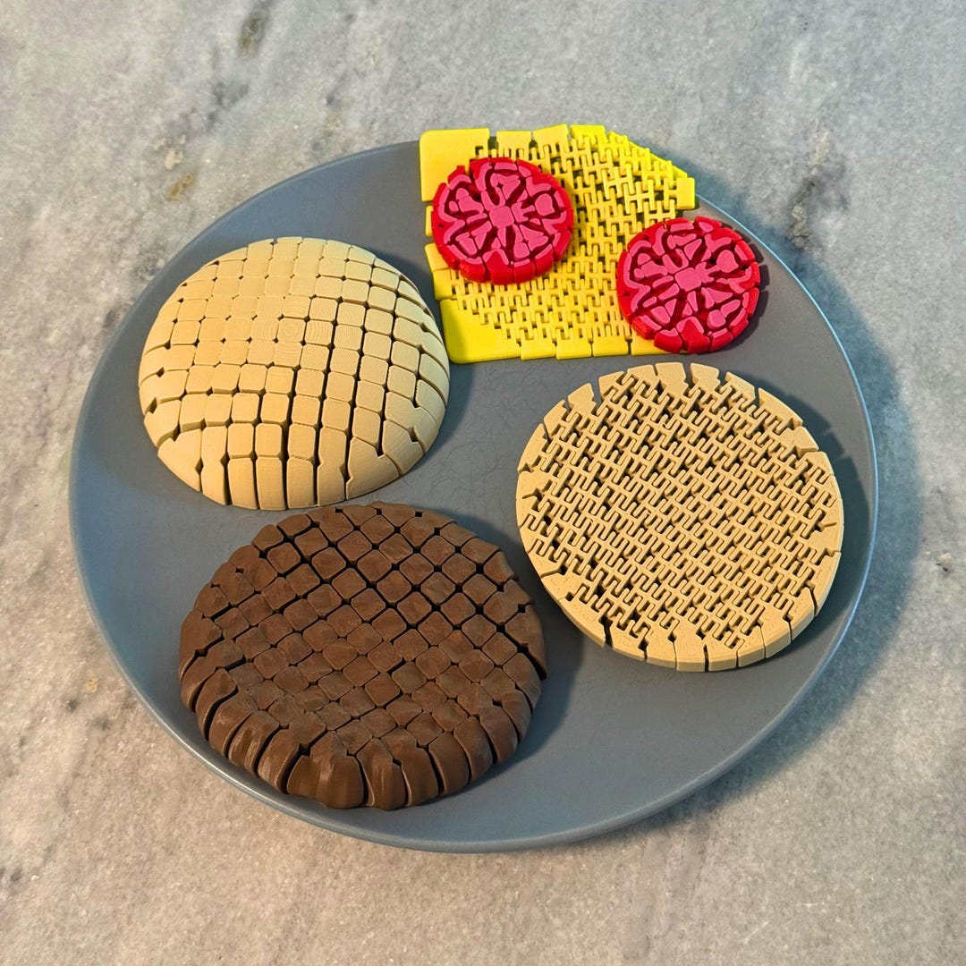 3D Printed Articulated Hamburger Fidget Toy - Bearded Printer Design - Etsy