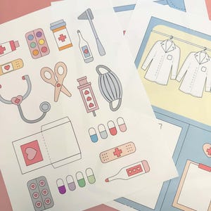 Printable Nursing Kit: Kids Doctor Pretend Play Craft (digital Files ...