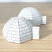 DIY Igloo Paper Craft | Printable Coloring (digital Download) - Etsy