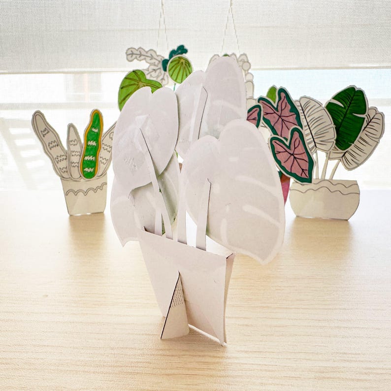 Printable Houseplant Coloring Pages: Kids' Art Activity (digital ...