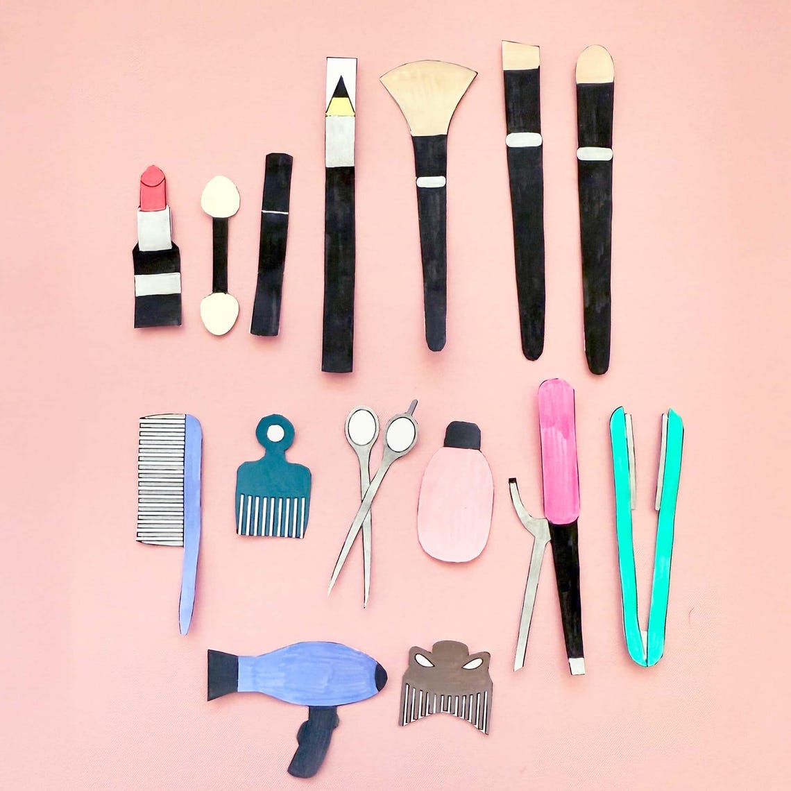 Printable Makeup Kit for Kids: Pretend Play Beauty Salon (digital ...
