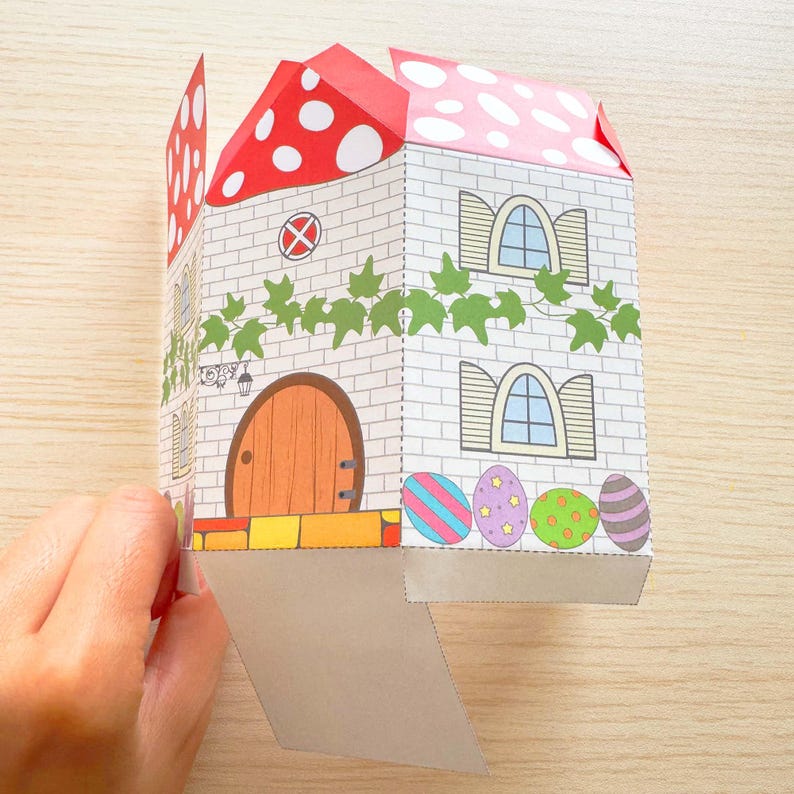 Printable Paper Houses: Craft Activity, Coloring Page (digital File) - Etsy
