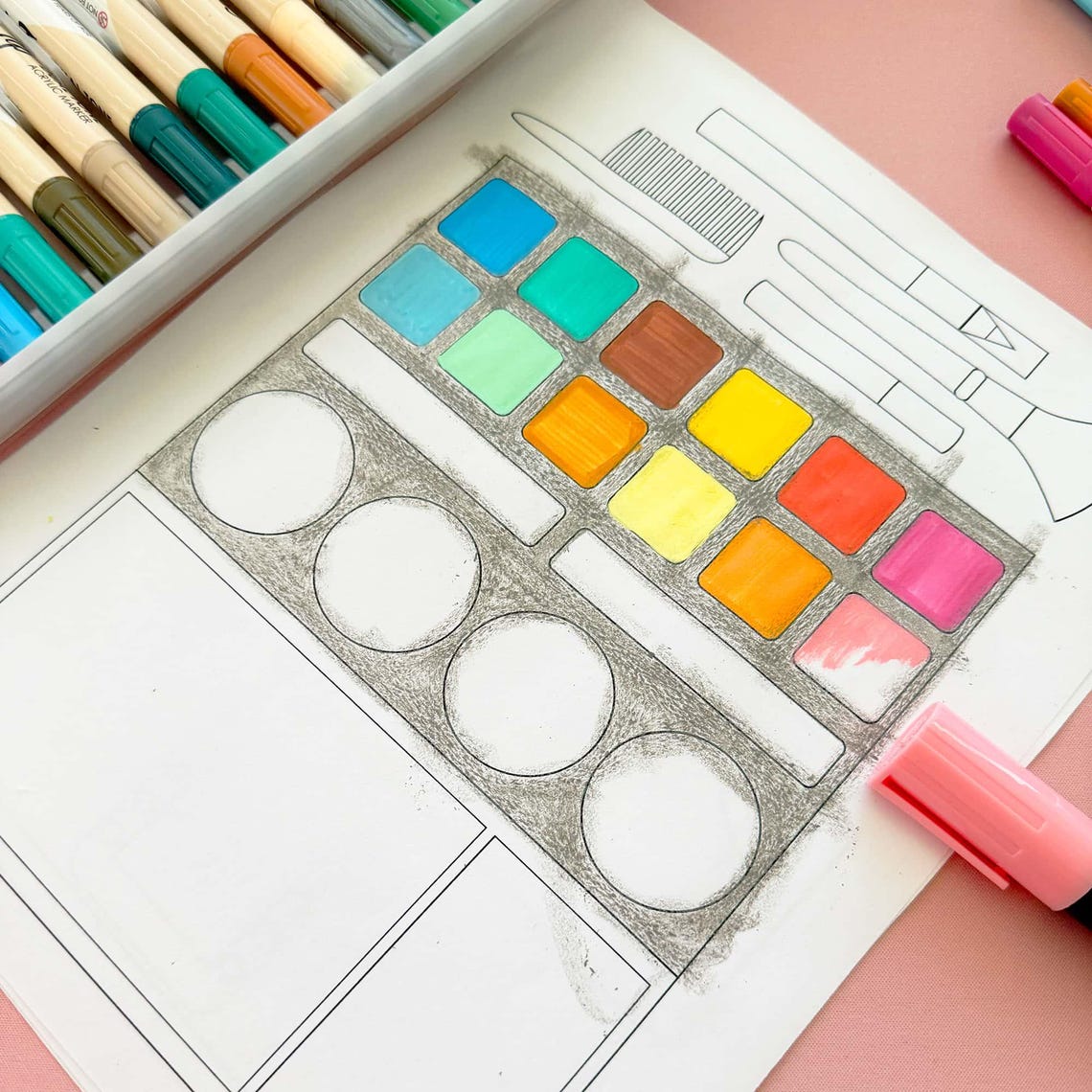 Printable Makeup Kit for Kids: Pretend Play Beauty Salon (digital ...