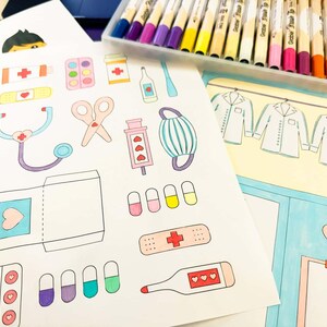 Printable Nursing Kit: Kids Doctor Pretend Play Craft (digital Files ...