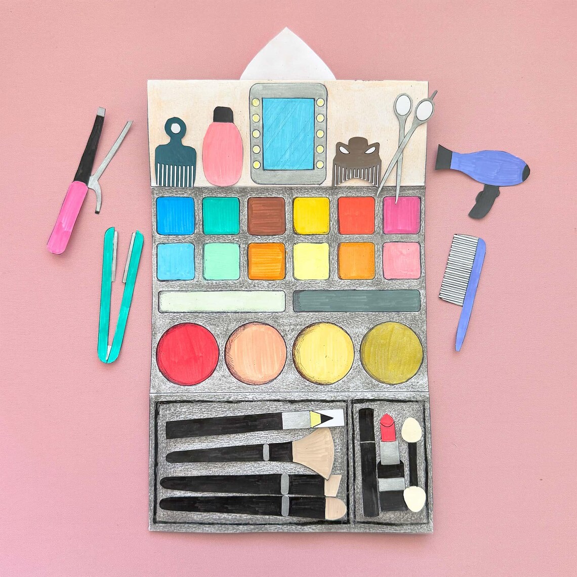 Printable Makeup Kit for Kids: Pretend Play Beauty Salon (digital ...
