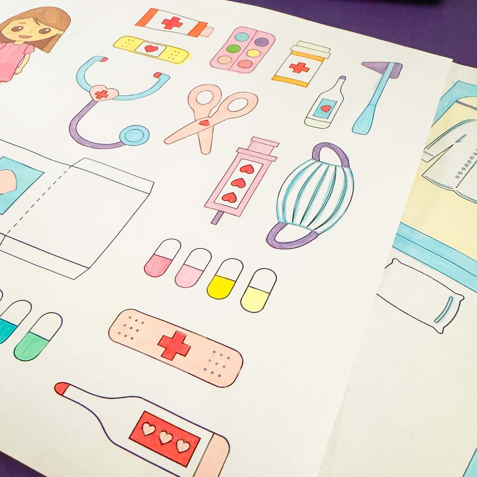 Printable Nursing Kit: Kids Doctor Pretend Play Craft (digital Files ...