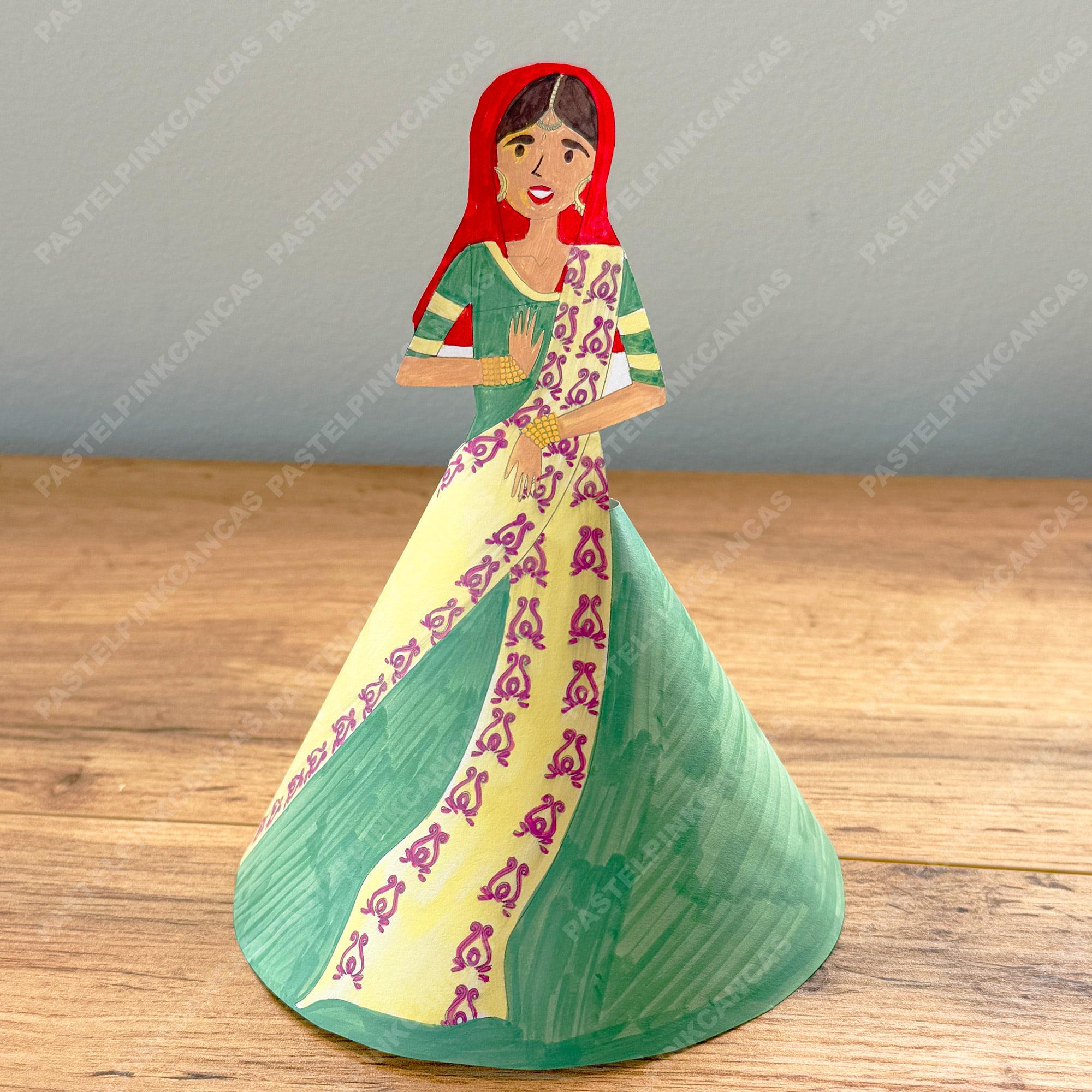 Cultural Paper Dolls Printable | International Dress Coloring Craft ...