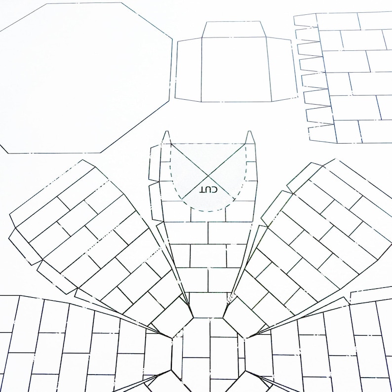 DIY Igloo Paper Craft | Printable Coloring (digital Download) - Etsy