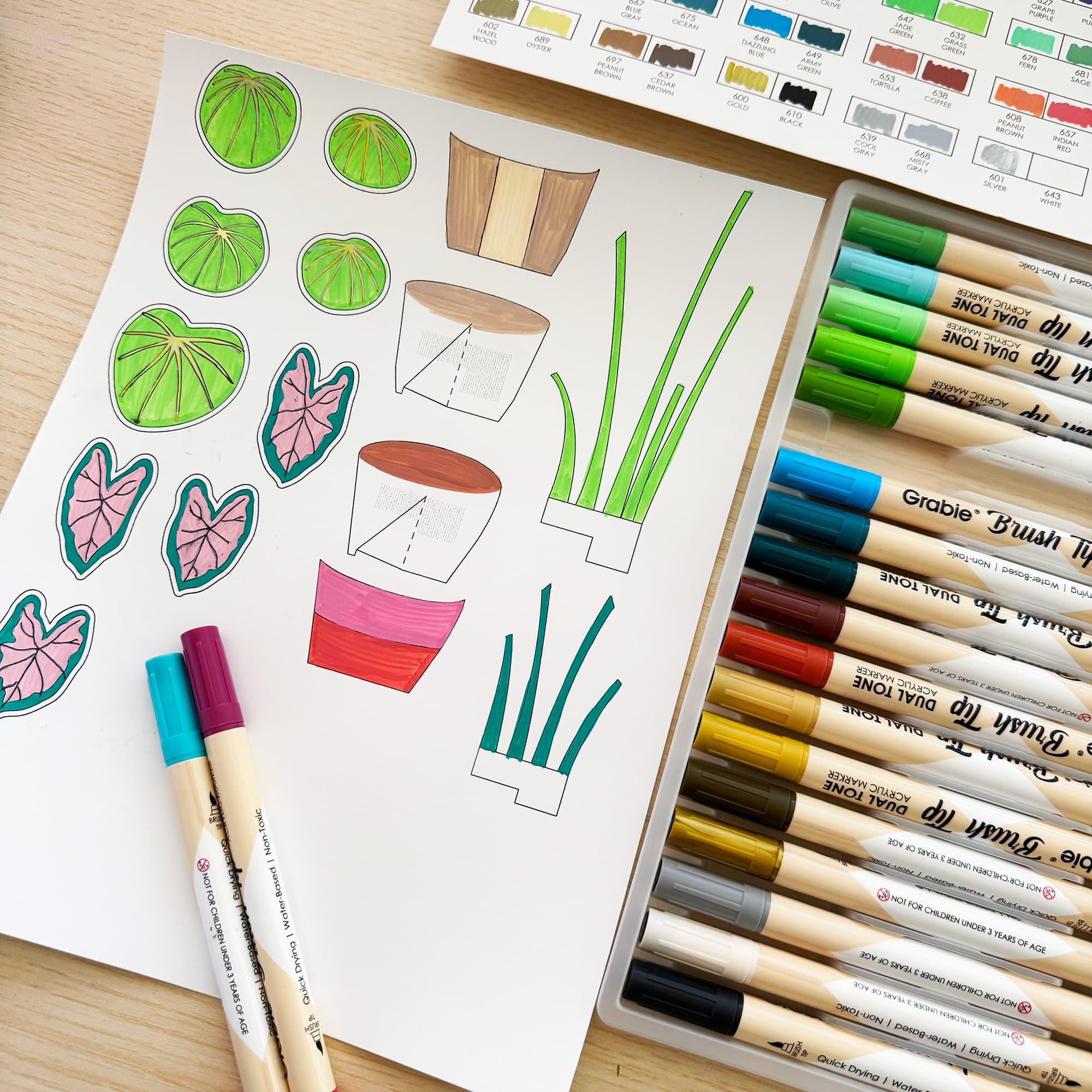 8 Printable Houseplant Coloring Pages for Kids | Digital Download Art ...