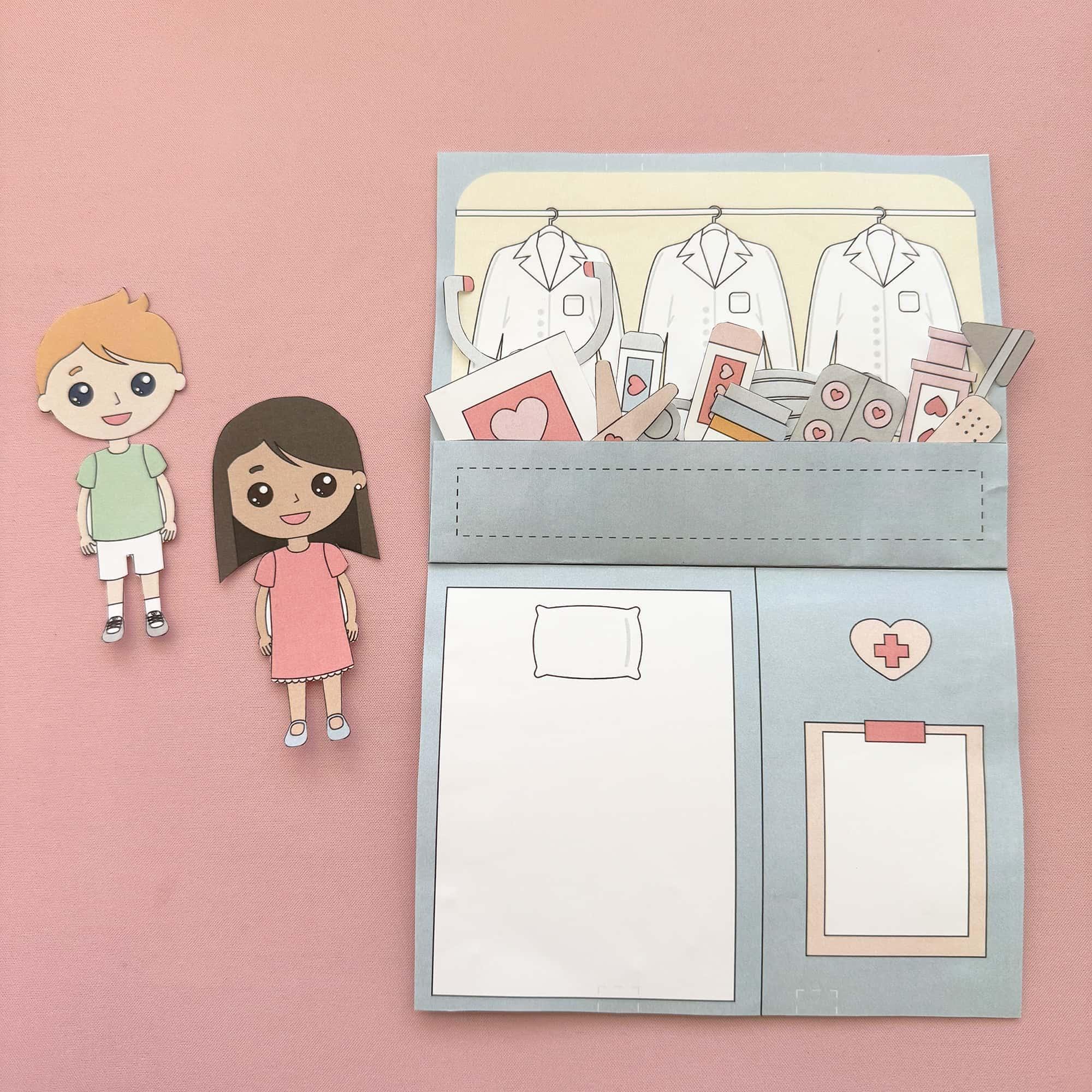 Printable Nursing Kit: Kids Doctor Pretend Play Craft (digital Files ...
