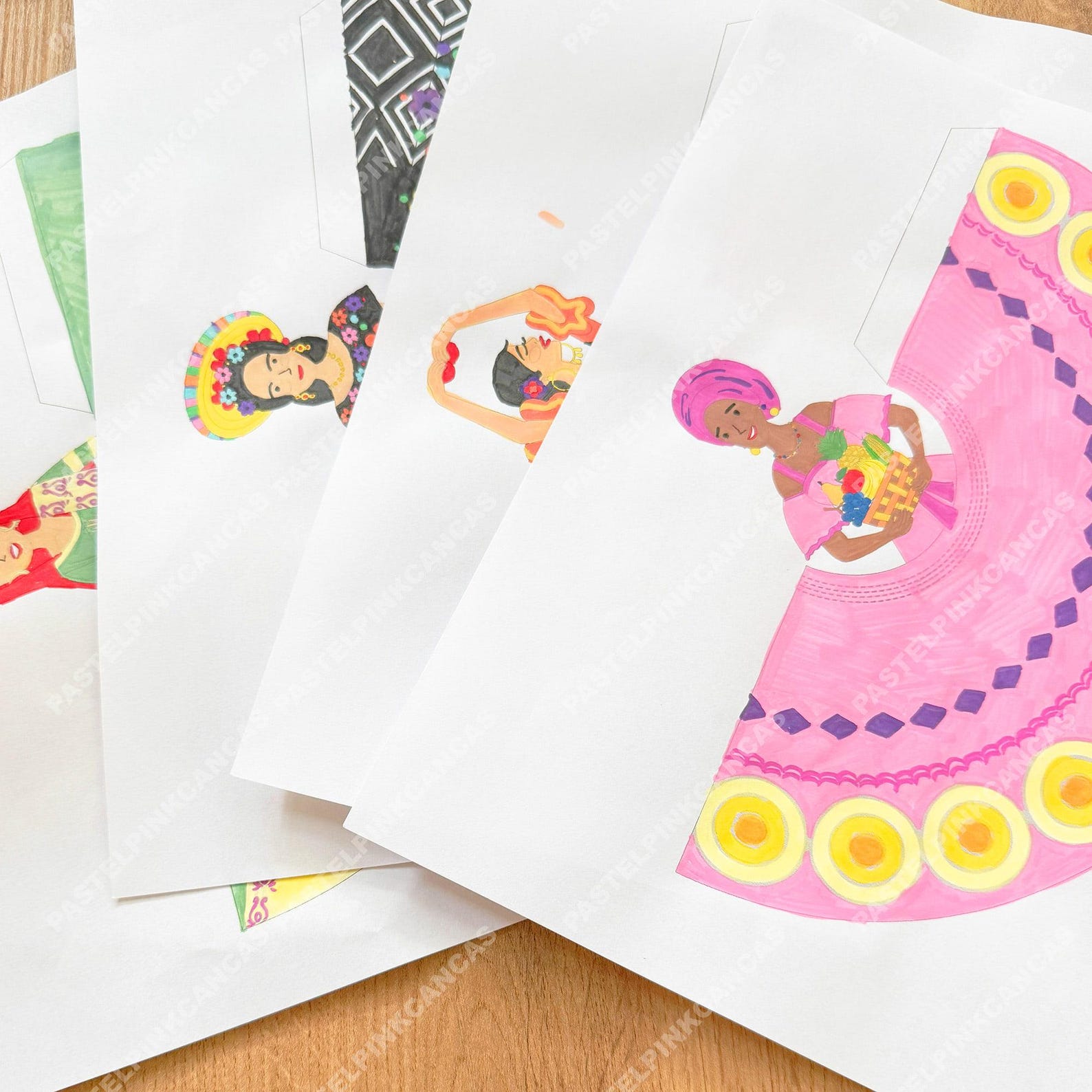 Cultural Paper Dolls Printable | International Dress Coloring Craft ...