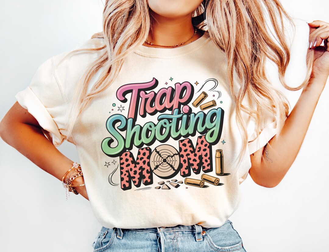 Trap Shooting Mom PNG - Coquette Sports Sublimation Design for Shirt ...