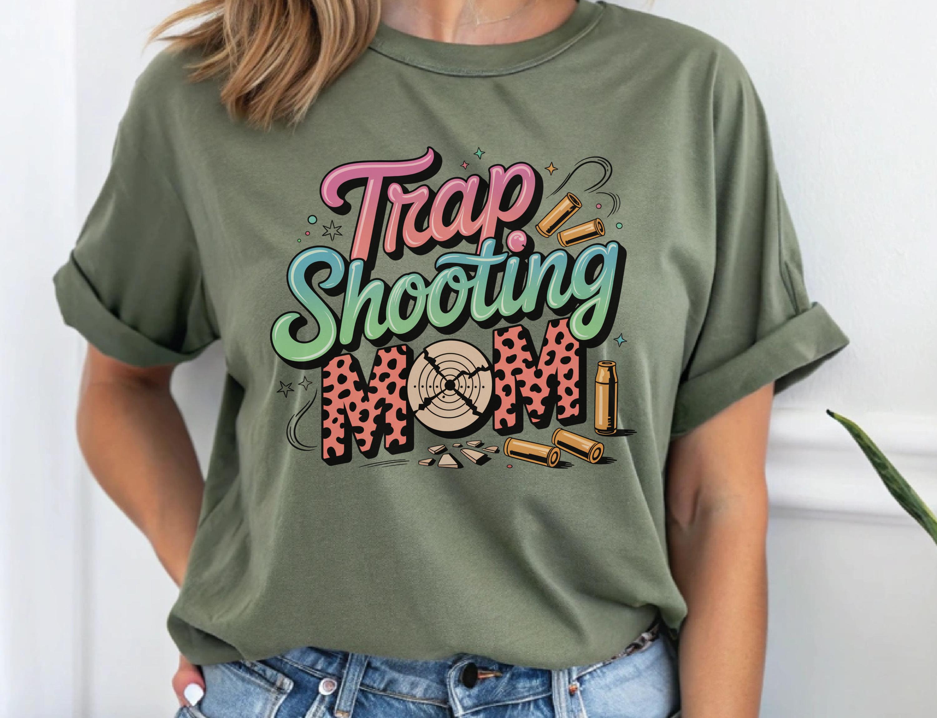 Trap Shooting Mom PNG - Coquette Sports Sublimation Design for Shirt ...