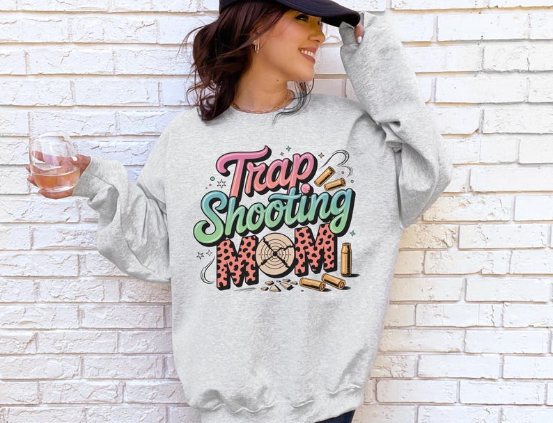 Trap Shooting Mom PNG - Coquette Sports Sublimation Design for Shirt ...
