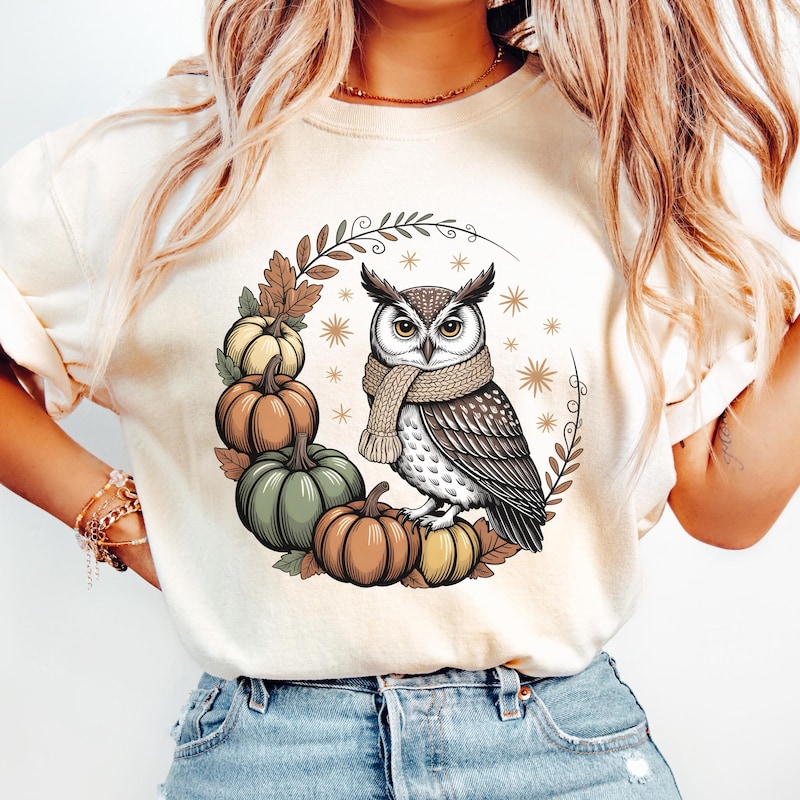 Fall Owl Clipart - Etsy