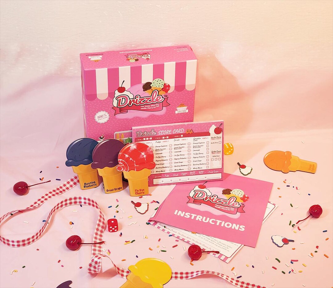 Drizzle Board Game | Family Board Game | Dice and Roll Game for Ice ...