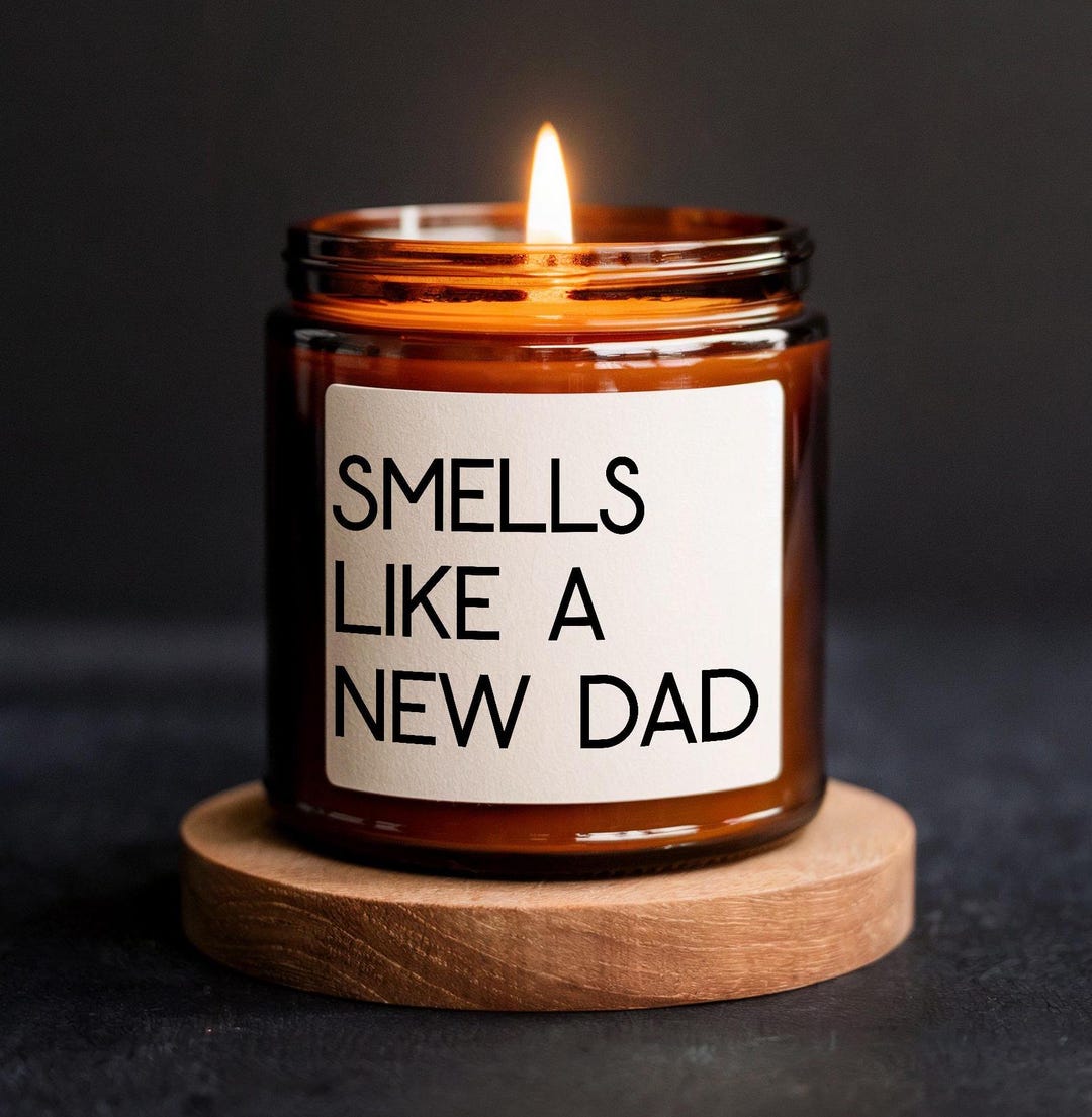 Smells Like a New Dad Candle First Father's Day Gift New Baby Gift for ...