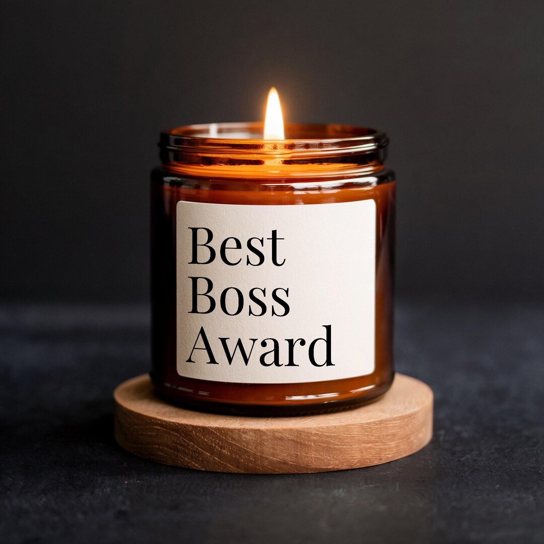 Best Boss Candle Boss Appreciation Candle Office Work Bestie Gift Work ...