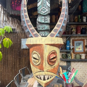 Premium Adventureland Tiki Mask “makoro” – Handcrafted Disney Prop ...