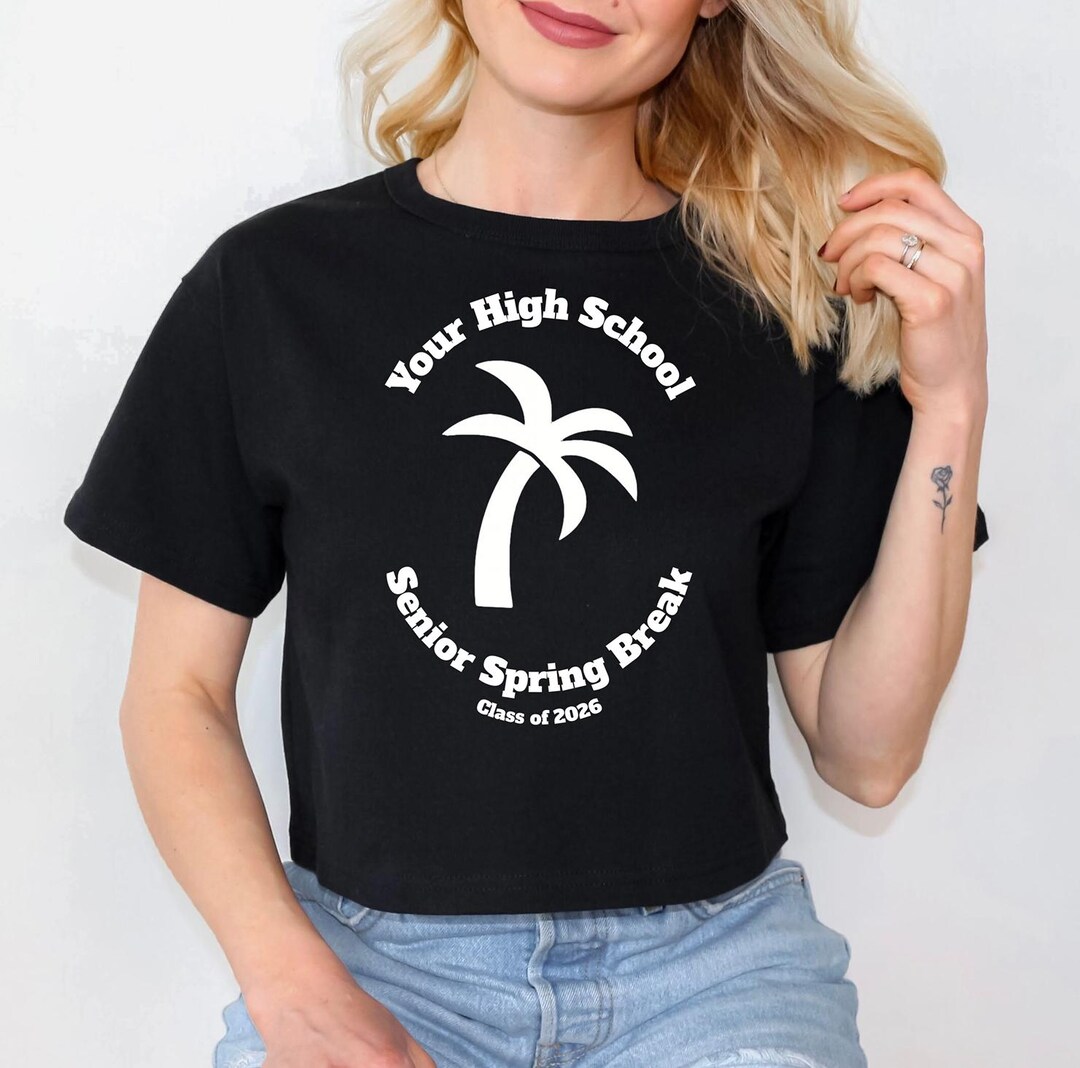 Customizable Senior Spring Break Class of 2026 Matching Group Tees ...