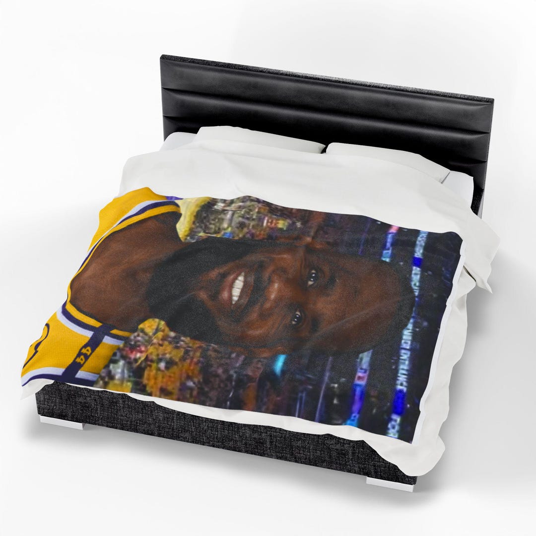 Lebron James Blanket, Custom Lakers Fan Throw, Multiple Sizes ...