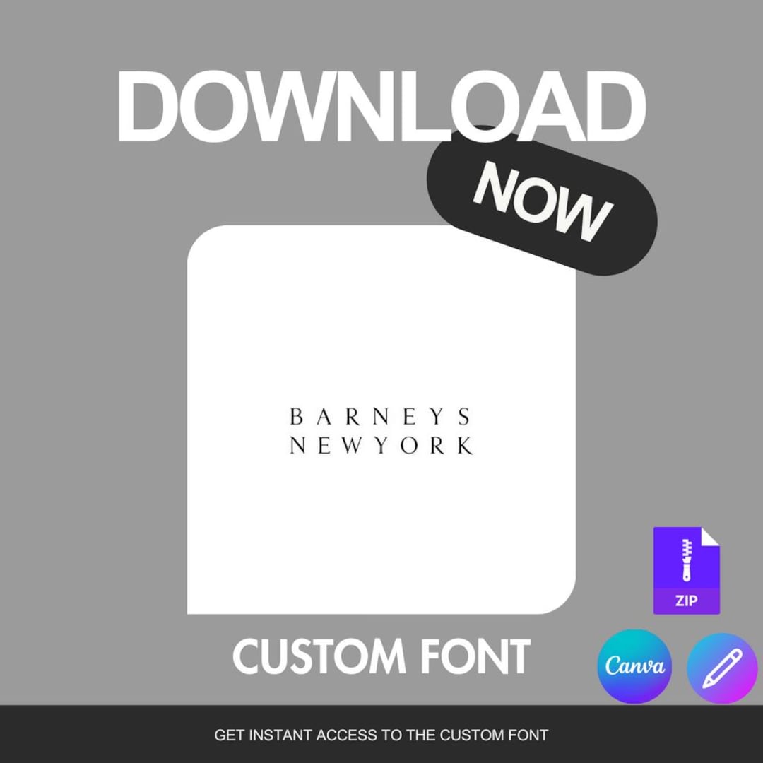 Barney New York-inspired Luxury Font for Boutique Branding - Etsy