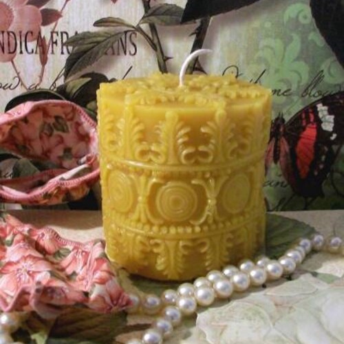 Free USA Shipping Beeswax Scarab Beetle Pillar Candle | Etsy