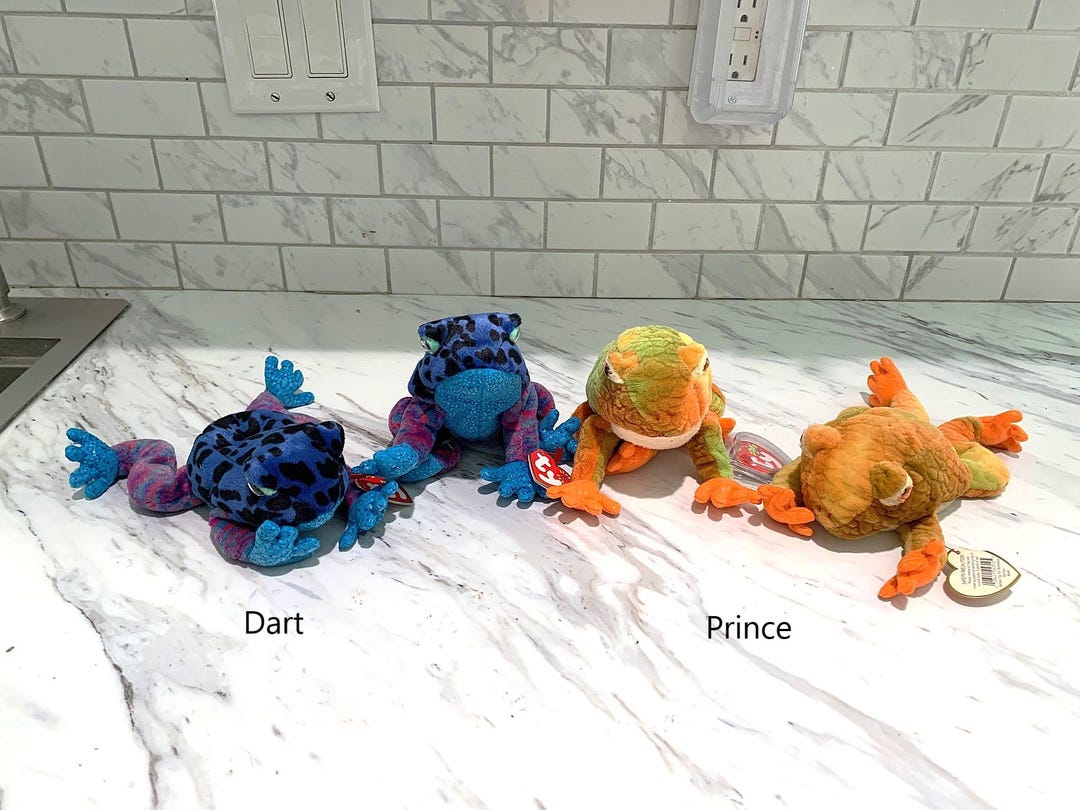 Ty Beanie Babies Frogs Dart, Prince - Etsy