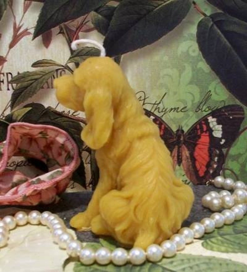 Free USA Shipping Beeswax Dog Candle Cocker Spaniel Puppy Dog - Etsy