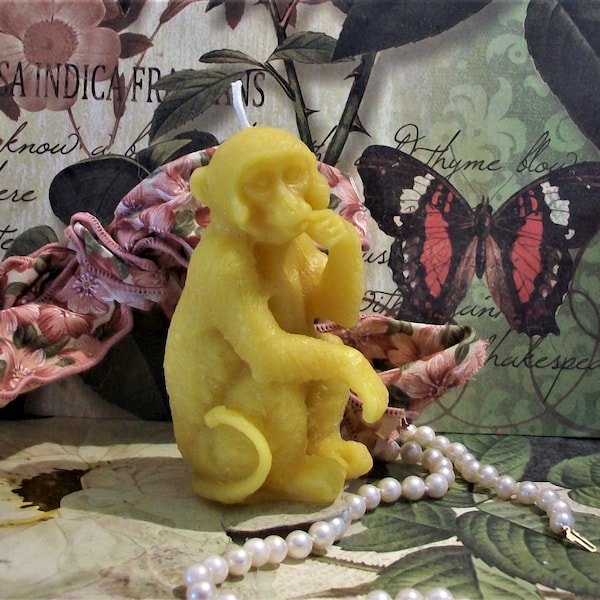Monkey Candle - Etsy