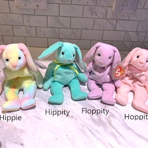 Ty Beanie Babies Easter Beanies Rabbit Bunny Beanies Price Varies - Etsy