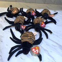 Vintage Ty Beanie Babies Creepy Crawlers: Claude, Stinger, Spinner ...