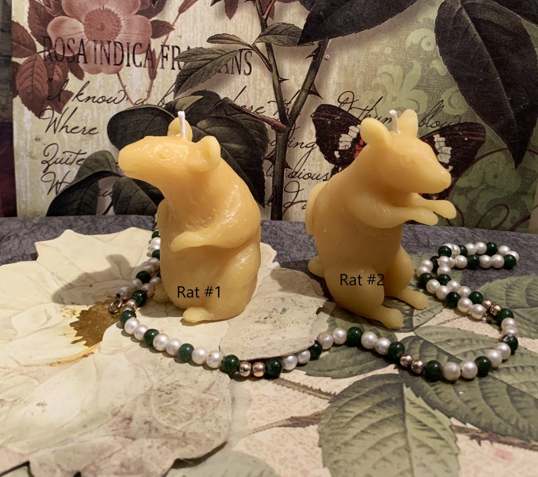 Free USA Shipping Beeswax Rat Mouse Candle Choice of Style - Etsy