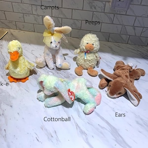 Ty Beanie Babies Easter Beanies Rabbit Bunny Beanies Price Varies - Etsy