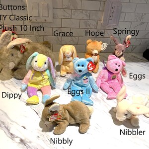 Ty Beanie Babies Easter Beanies Rabbit Bunny Beanies Price Varies - Etsy