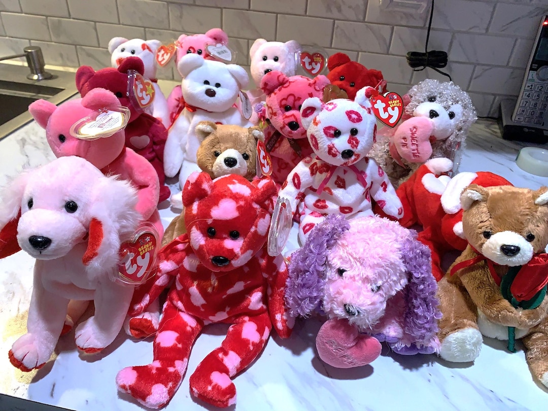 Ty Valentine Beanie Babies Love Beanies Prices Vary - Etsy