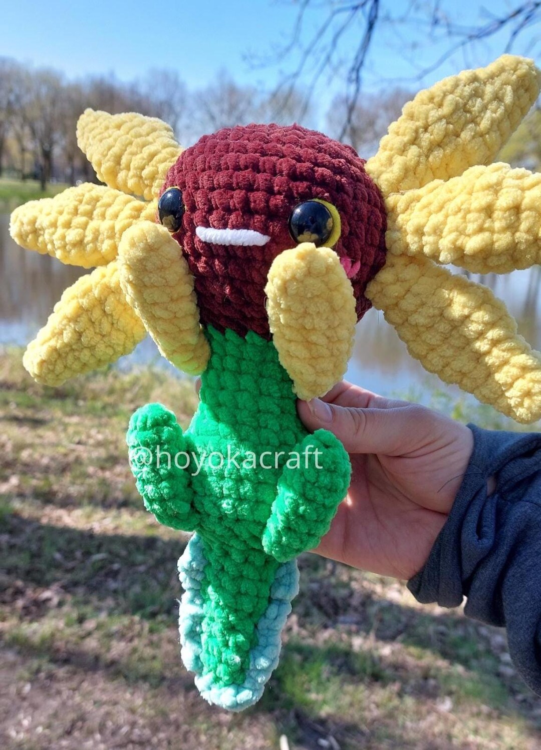 Sunflower Axolotl Crochet Pattern | Amigurumi Axolotl Plush | Spring ...
